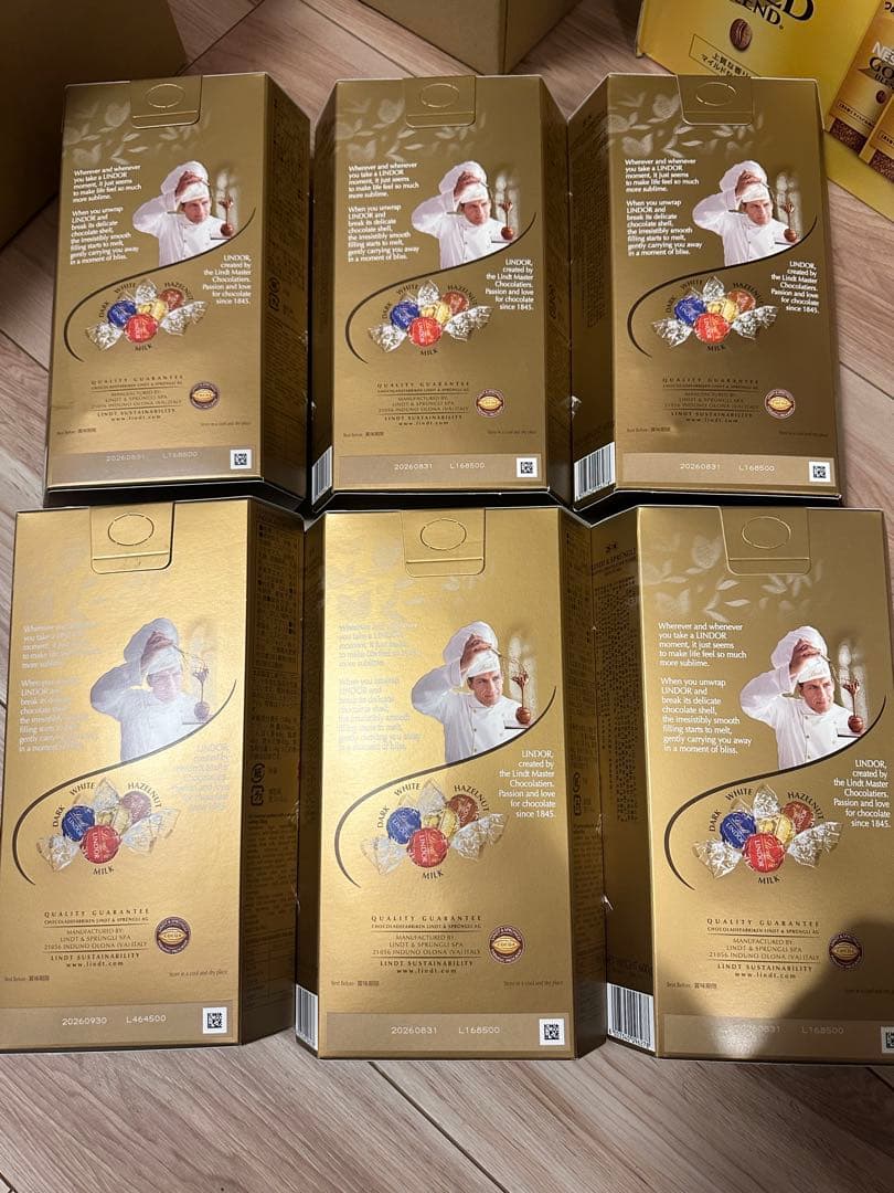 Lindt LINDORリンツ リンドール アソート チョコレート×6箱