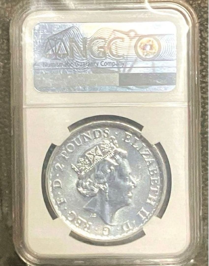 2023年　NGC ブリタニア銀貨　メモリアルラベル　1オンス　1枚