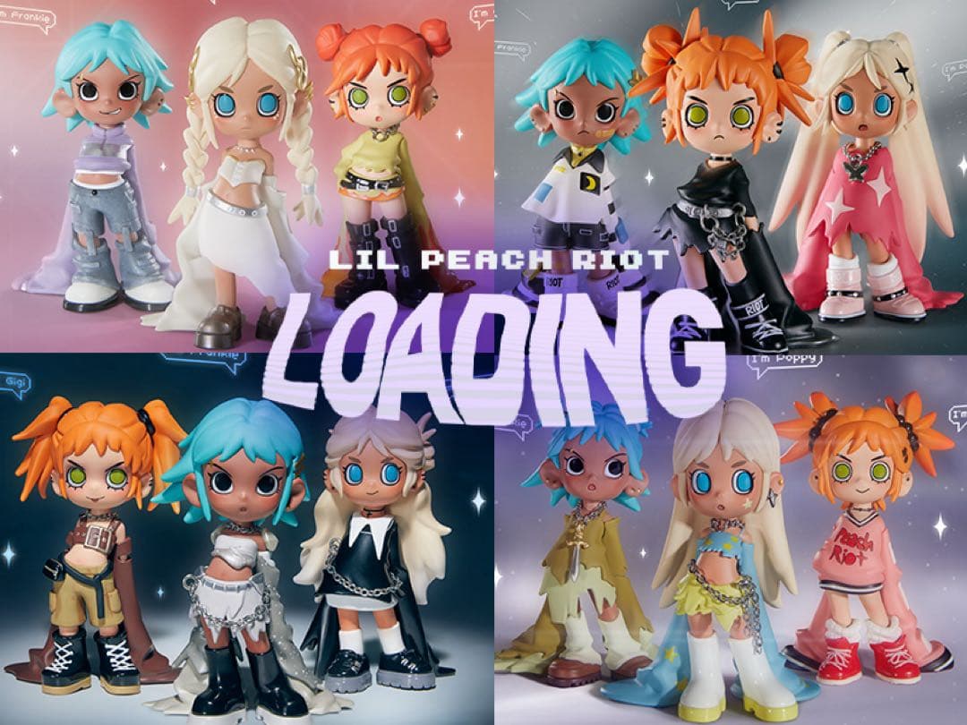 popmart Lil Peach Riot Loading! シリーズ　4点