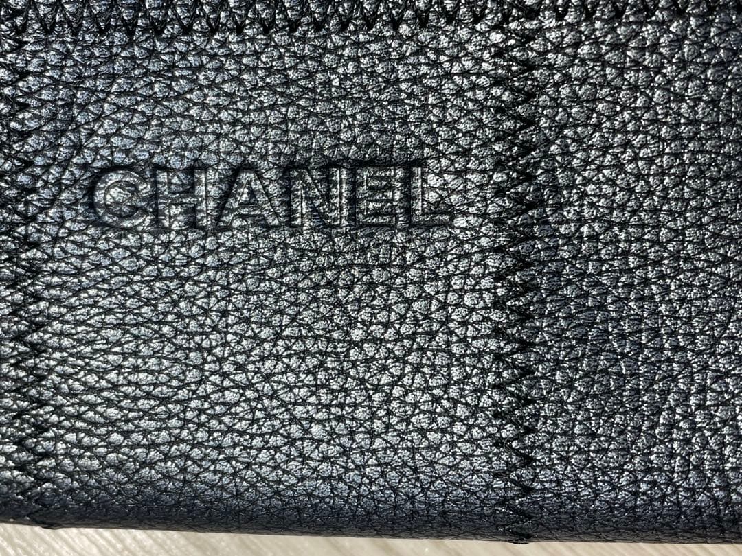 シャネル CHANEL トートバッグ チョコバーハン ドバッグ キャビアスキン