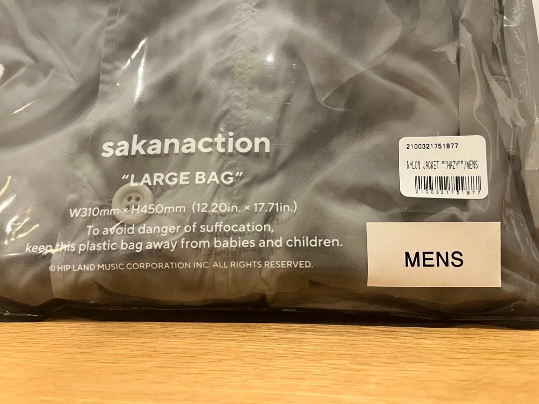 sakanaction NYLON JACKET “HAZY” MENS