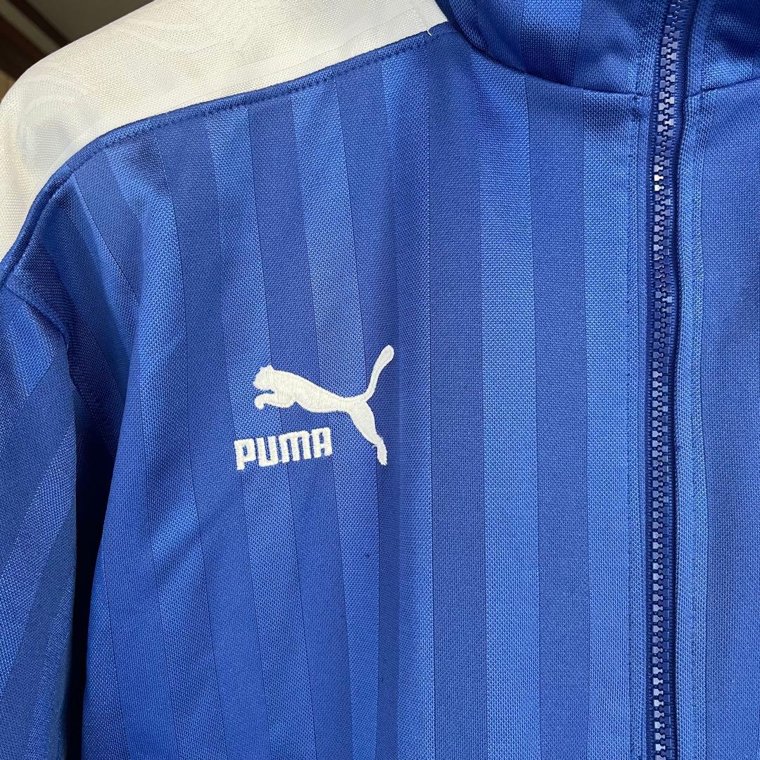 PUMA ストライプジャージ 18番　青