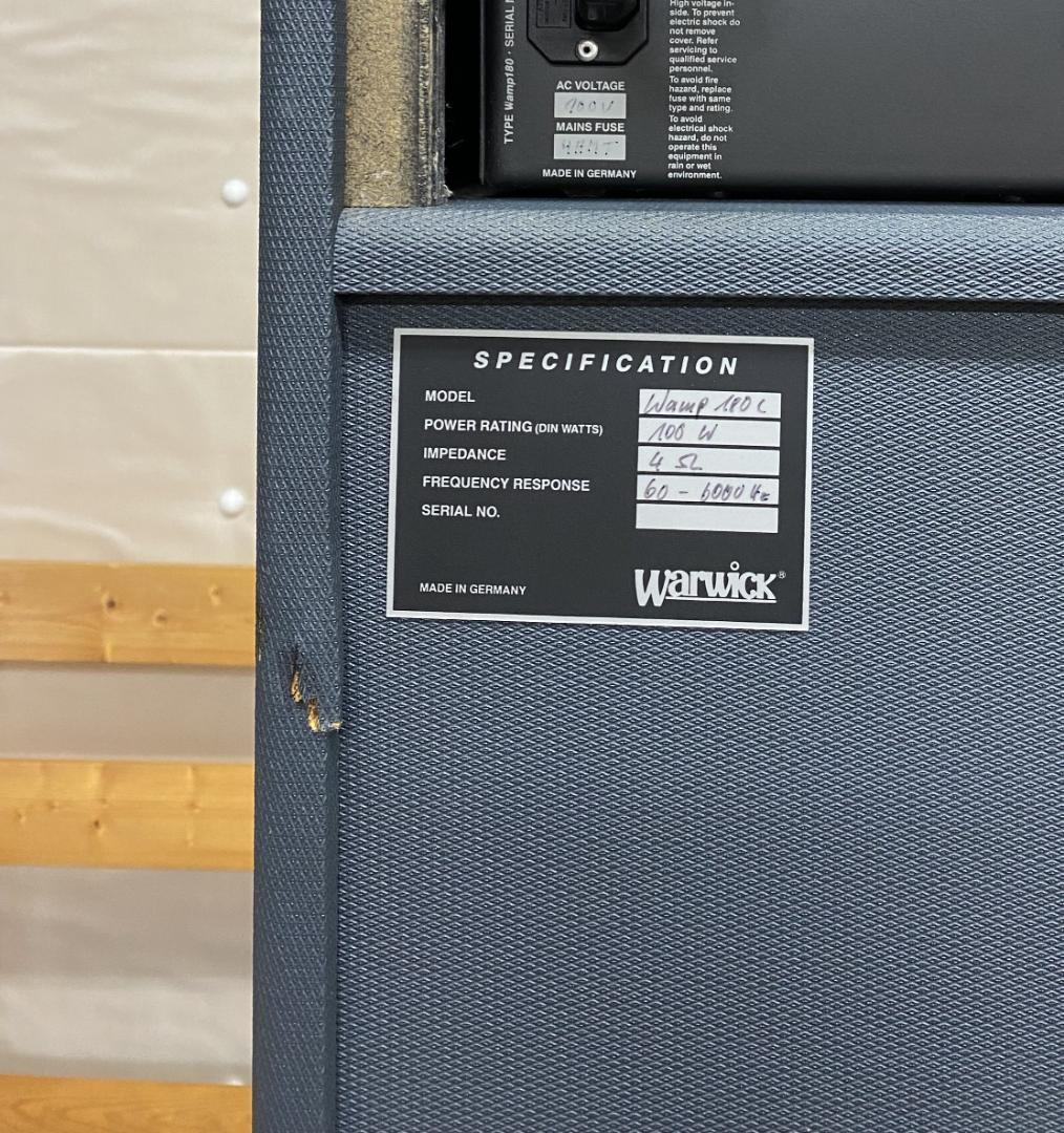 【送料込み価格】Warwick WampC180 ベース用アンプ 180W