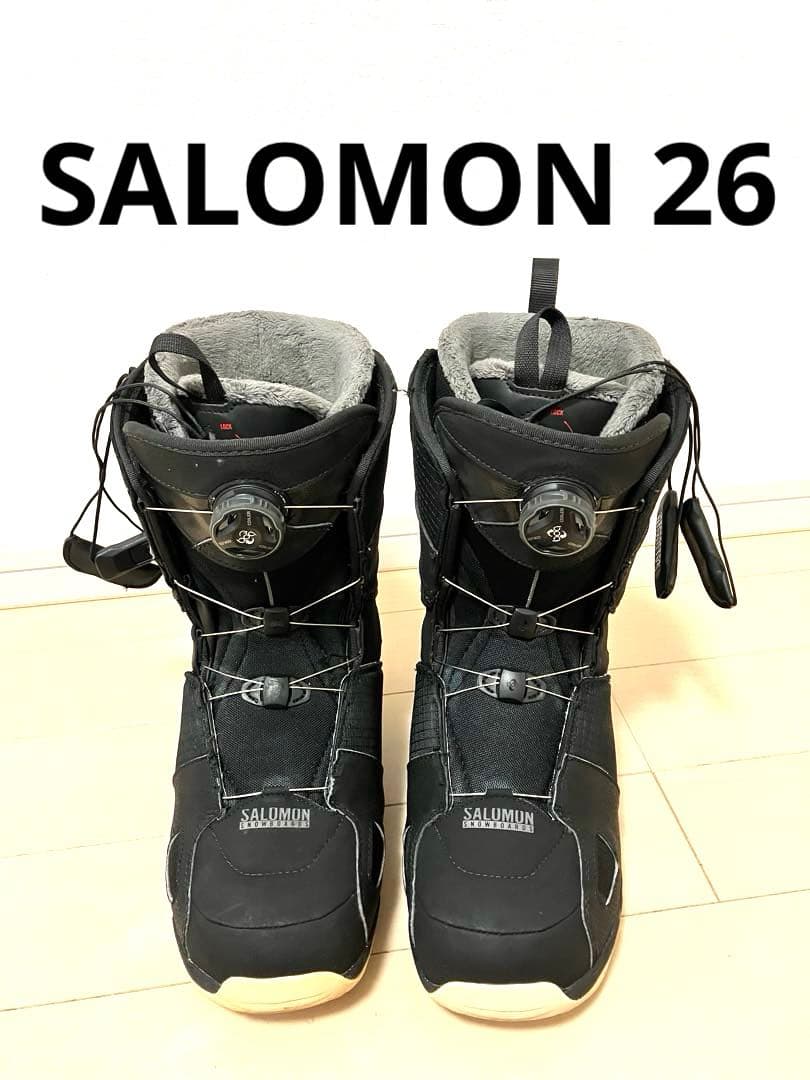 26.0cm サロモン　salomon BOA スノーボード　ソフトブーツ