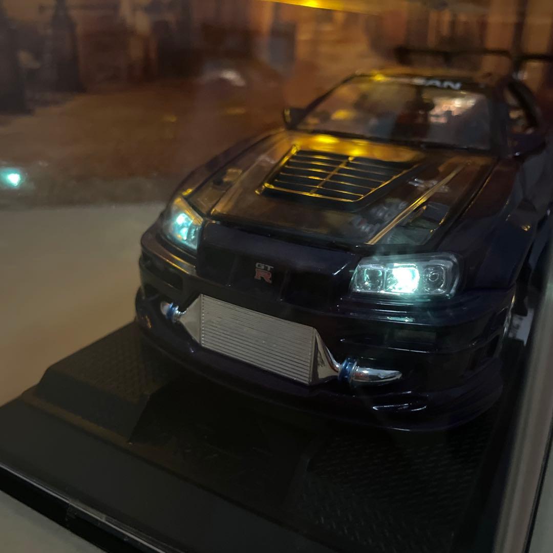 【ケース付き】NISSAN SKYLINE GTR(R34)ミニカー