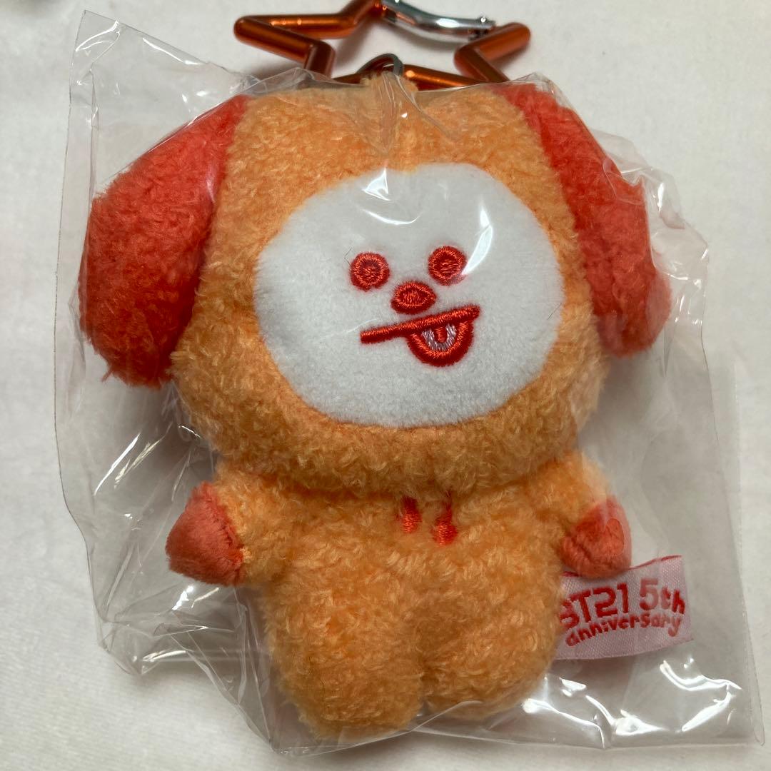 BT21 CHIMMY 5周年 レインボーカラーマスコット　７点セット　チミー