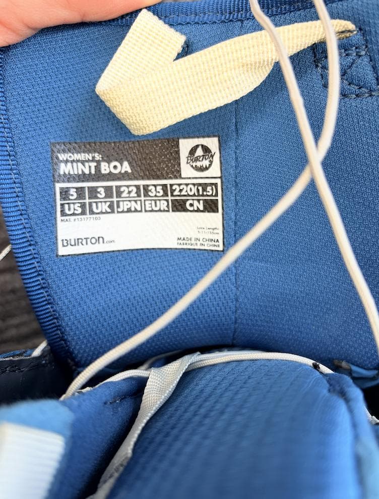 BURTON IMPRINT 1 スノーボードブーツ 女性用 ブルー