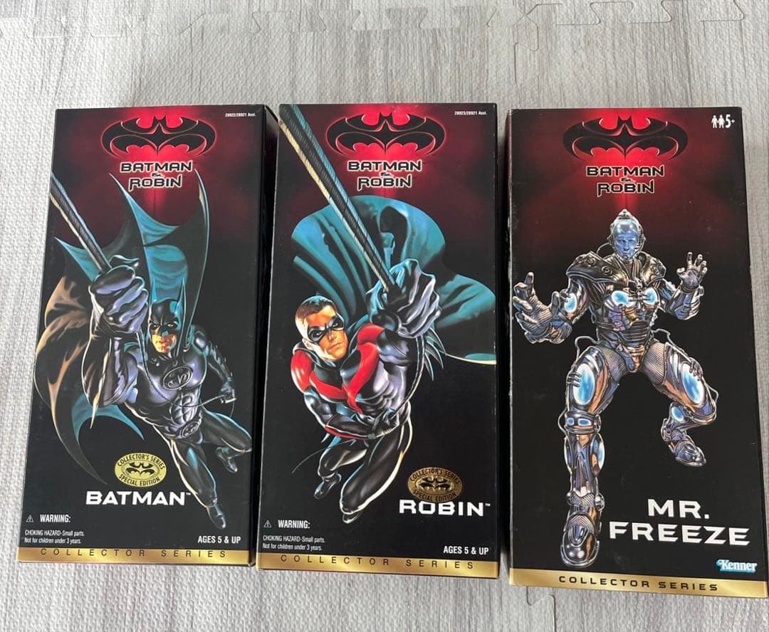 バットマン＆ロビンMr. Freeze　3点セット　25年以上前の商品です！
