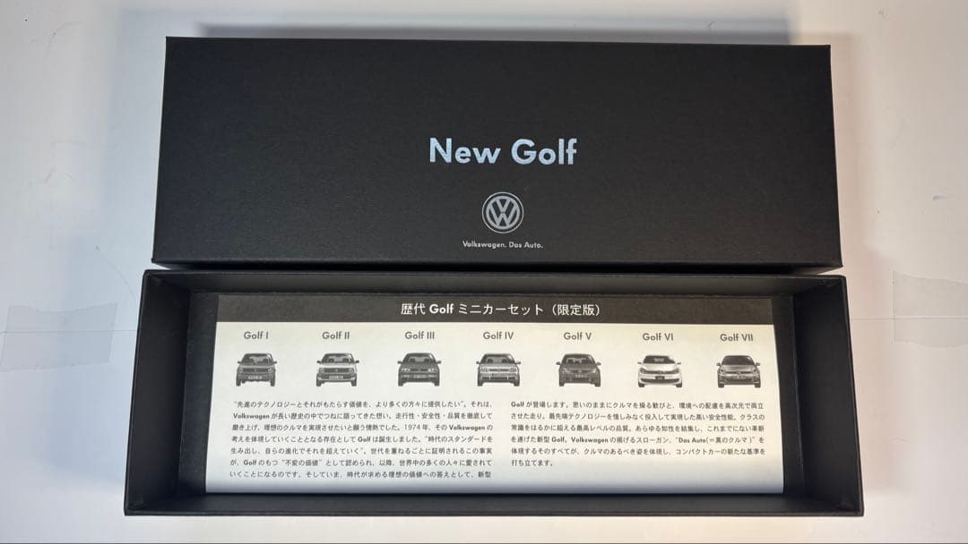VW Golf Ⅰ〜Ⅶ 歴代ミニカーセット [ノベルティ 非売品］