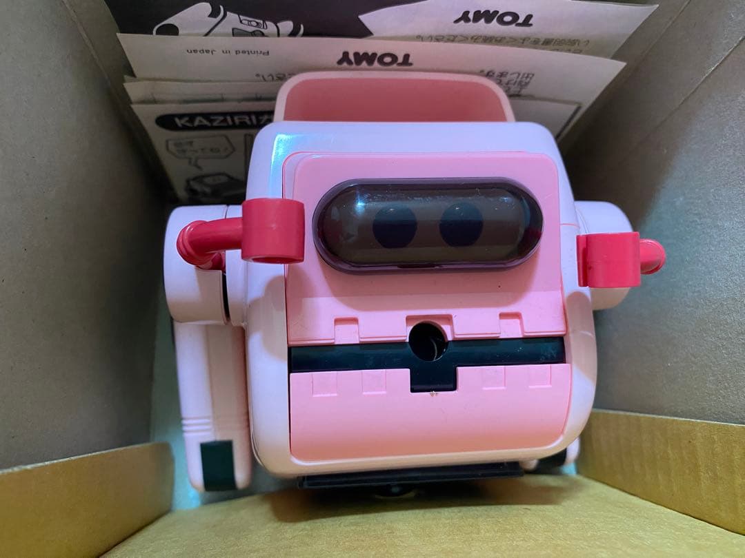 エンピツカジリ ピンク 鉛筆けずり ロボット 当時 レトロ トミー 鉛筆削り