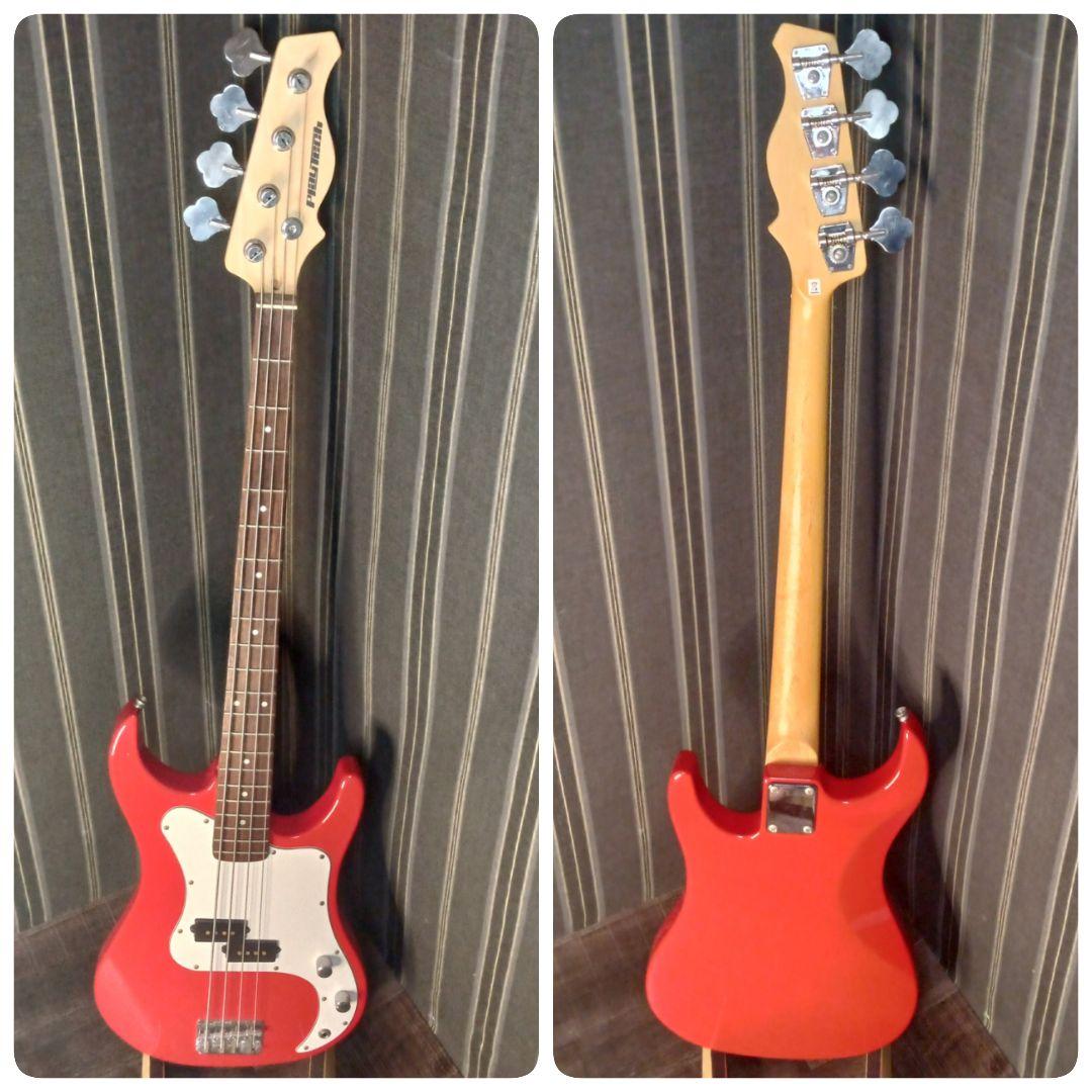 PLAYTECH プレイテック 赤 エレキベース アンプ 初心者一式セット