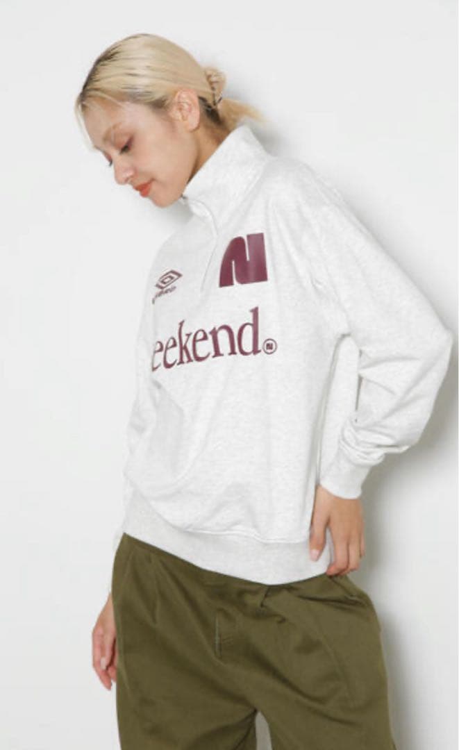 NBB WEEKEND UMBRO ハーフジップ　スウェット