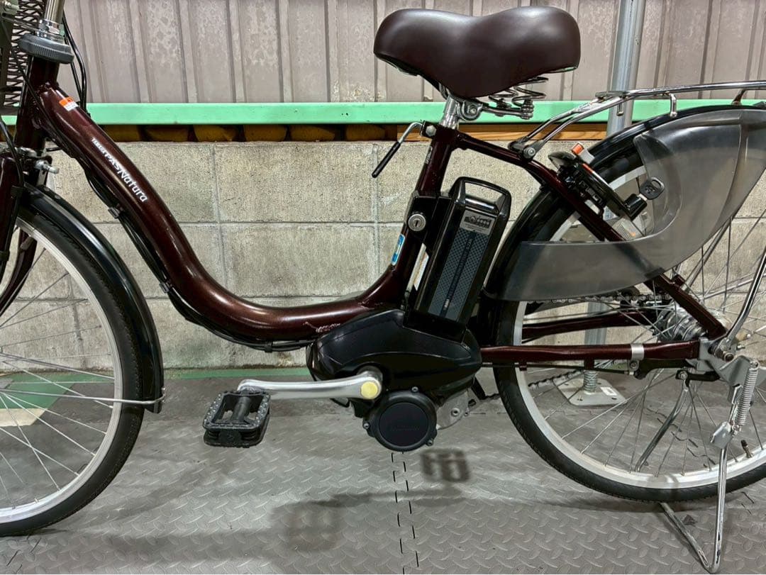 №8608電動自転車 ヤマハ パスナチュラ 26インチ✨良品バッテリー✨