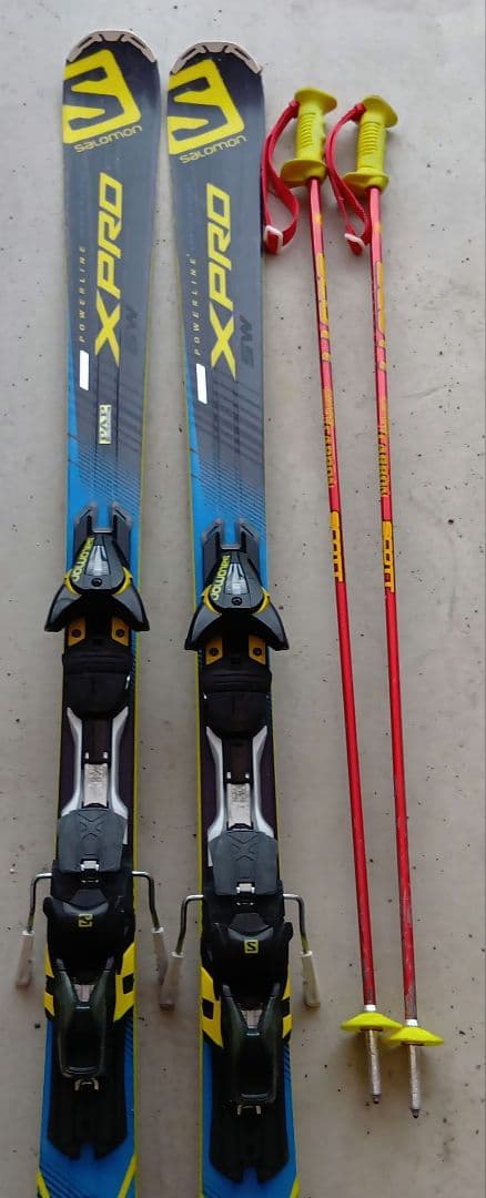 【値上げ！】サラモンSalomon X-Pro 169Cm スキー&ストック付き