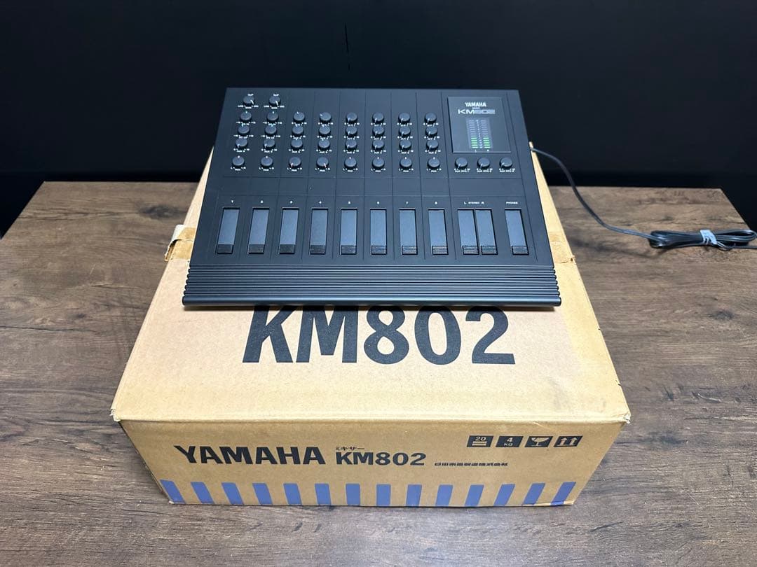 未使用に近い美品　YAMAHA KM802 アナログミキサー　取り扱い説明書付き