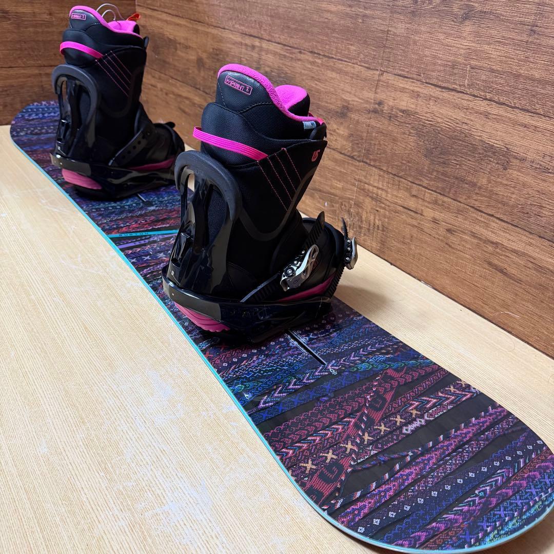 美品　BURTON バートン　レディース　スノーボード3点　メンテナンス済み