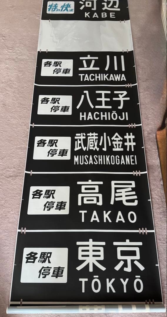 JR東日本（←日本国有鉄道）201系前面方向幕60コマタイプ