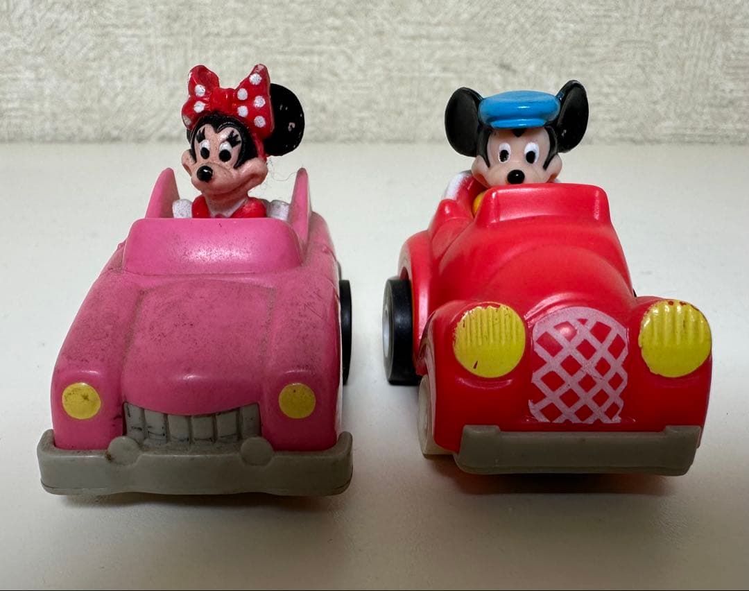激レア ビンテージ レトロ ミッキー＆ミニー ミニカー トイカー 2個セット