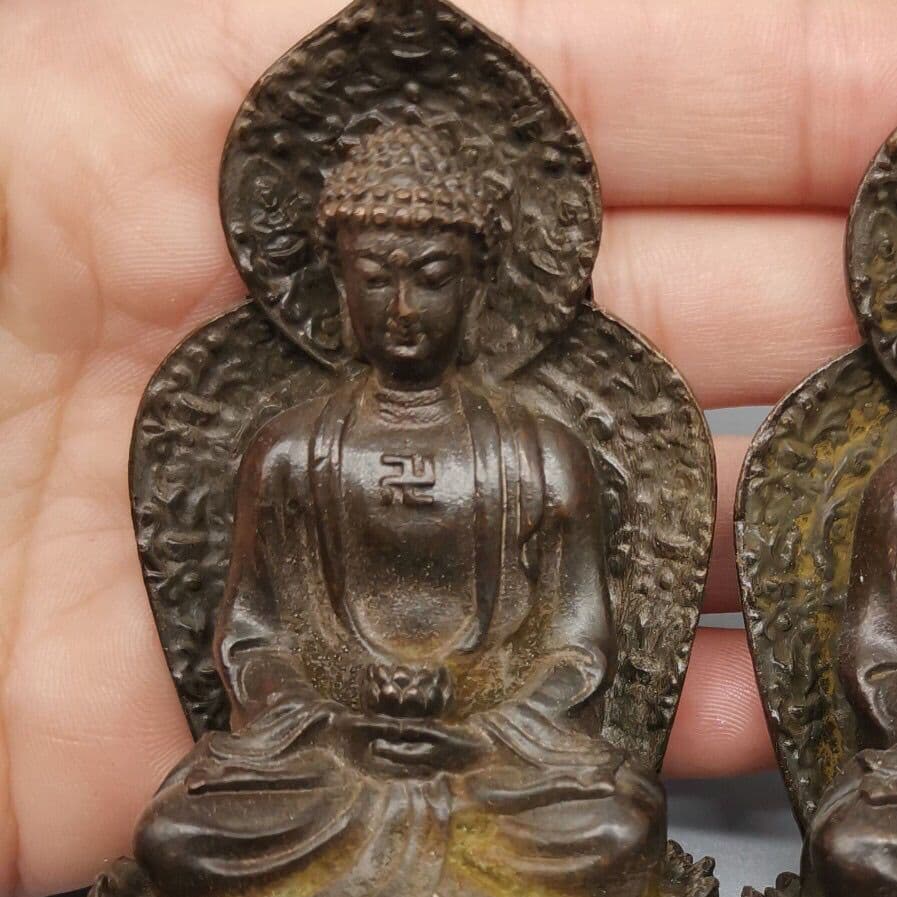 仏教美術 三宝仏 工芸品 美術品 置物