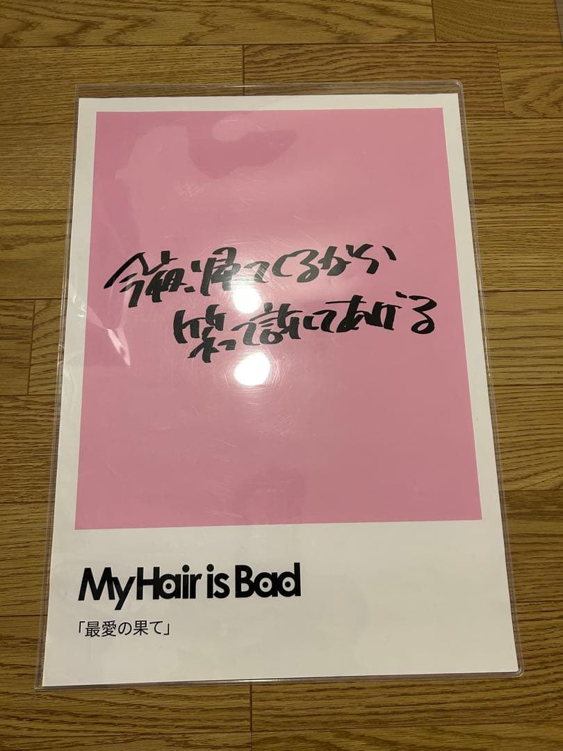 マイヘアイズバッド　My Hair is Bad ポスター　歌詞ポスター
