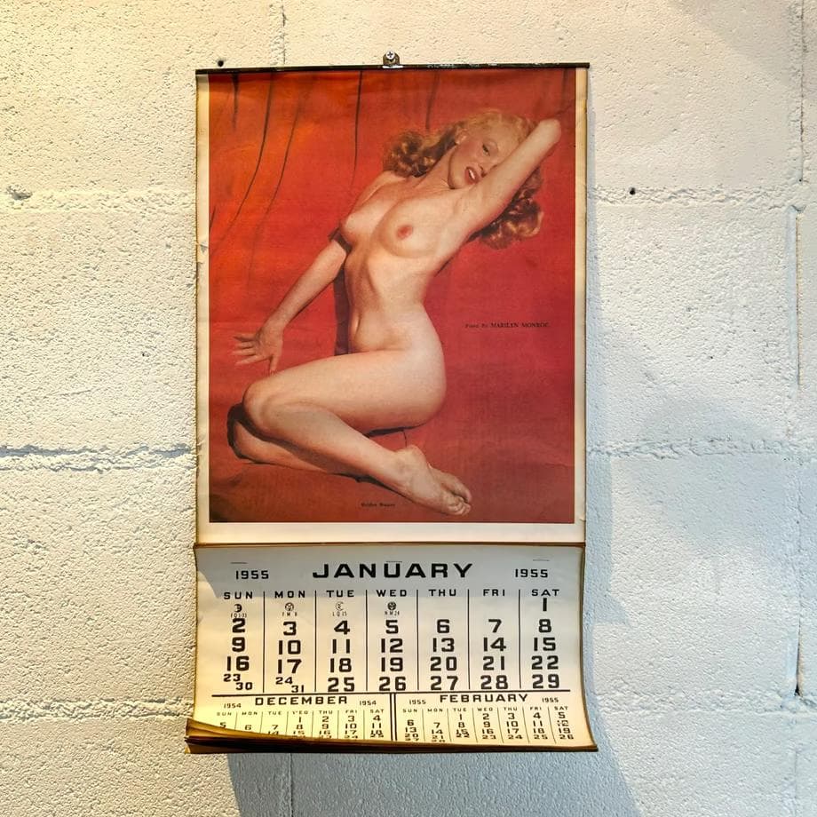 カレンダー・スケジュール 50s Marilyn Monroe dead stock calendar