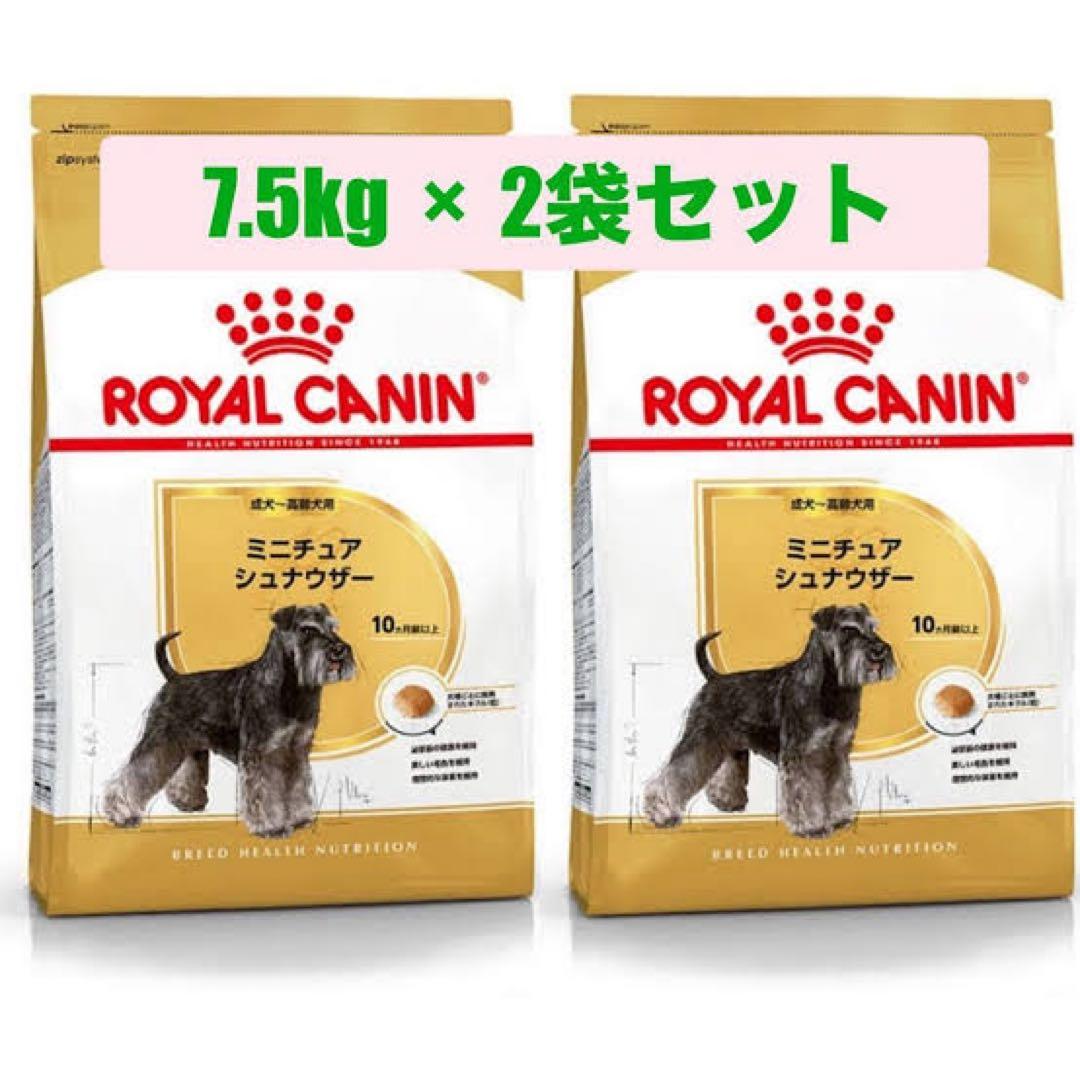 2個セット CANIN ミニチュアシュナウザー 7.5kgが2個セット