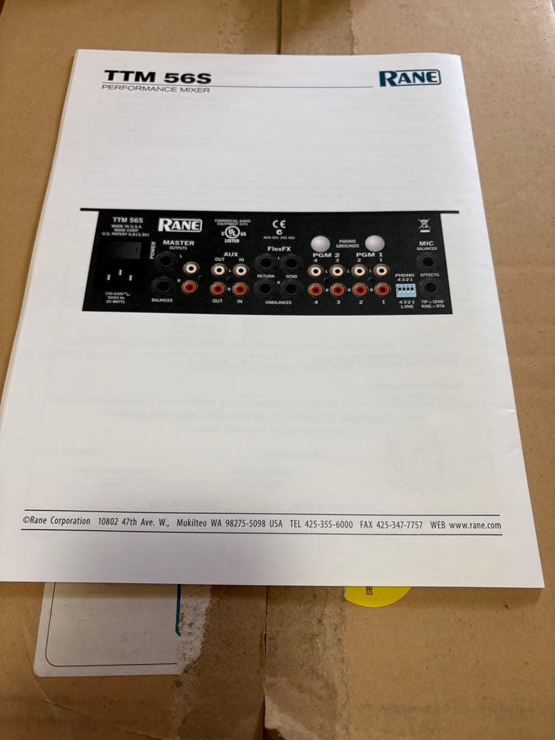 RANE DJミキサー TTM56S DECKSAVER付き