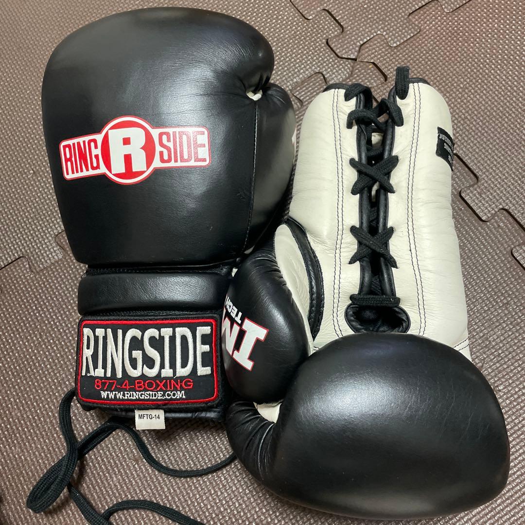 RINGSIDE ボクシンググローブ ブラック　値下げ‼️