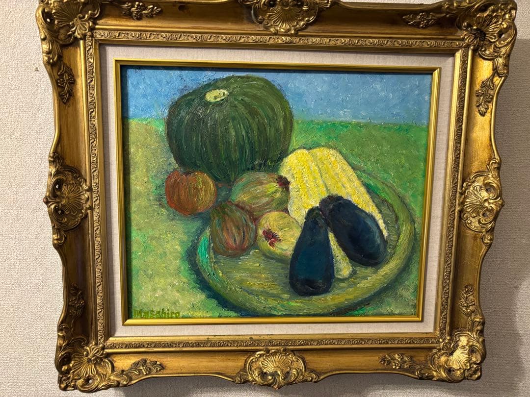 野菜と果物の静物画