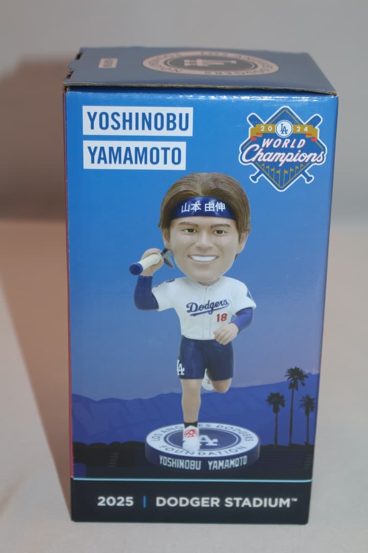 [訳あり新品2] 山本由伸選手ボブルヘッド ジャベリン（槍)2025年9月27日