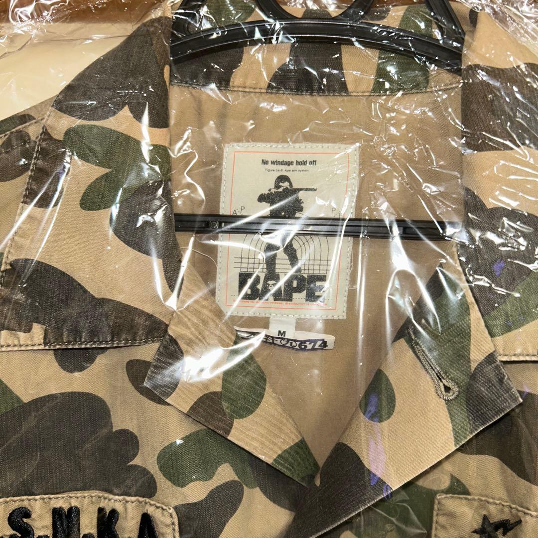 A BATHING APE 迷彩シャツ Mサイズ　オールド
