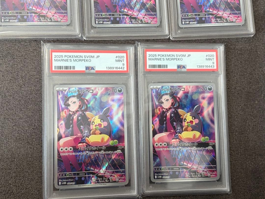 ポケモンカード マリィのモルペコ&オーロンゲex 020/019 PSA95連番