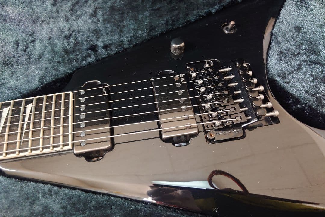 ESP EⅡ E-II ARROW 7 FLOYD ROSE ブラックJAPAN
