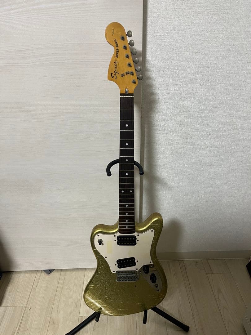 SQUIER Super-Sonic スクワイヤー スーパーソニック シルバー