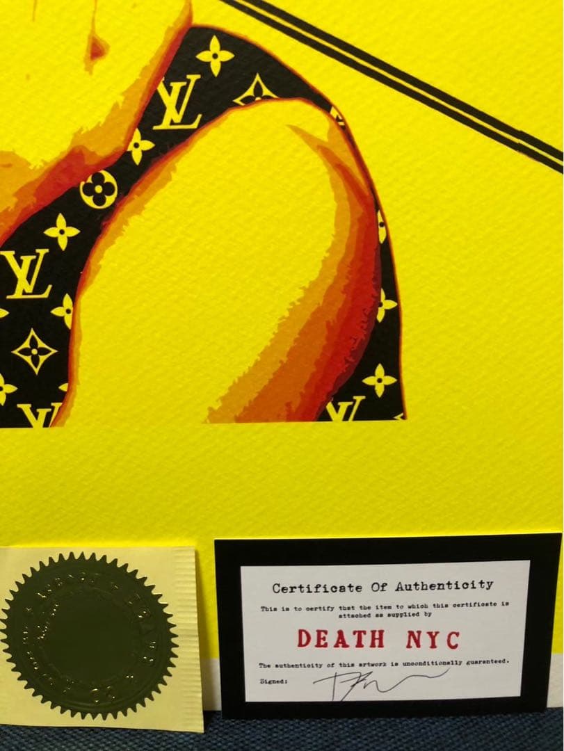 DEATH NYC シルクスクリーン　オードリー　ヘプバーン ヴィトンコラボ