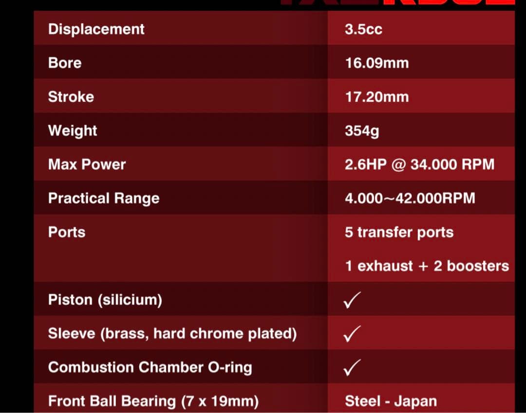 FX Engines K502 ラジコンエンジン