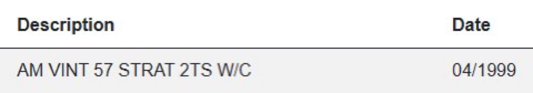 Fender USA American Vintage '57 リフレット済