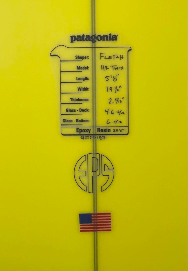 新品 FCD　パタゴニア　ウエボ・ランチェロ 5'8 新品未使用