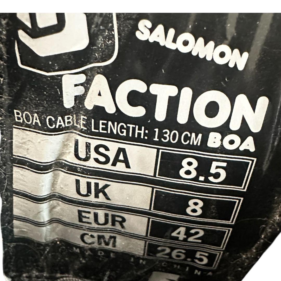【美品】SALOMON サロモン FACTION BOA スノーボードブーツ