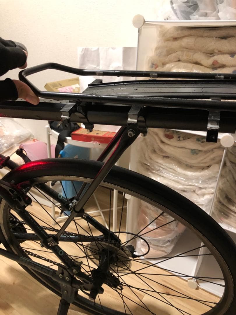 軽量なのに耐荷重50kg 後付け自転車用荷物ラック