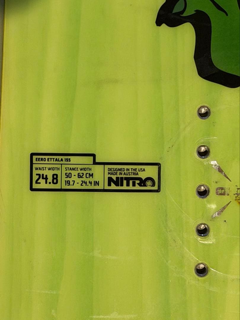 スノーボード NITRO EERO ETTALA 155