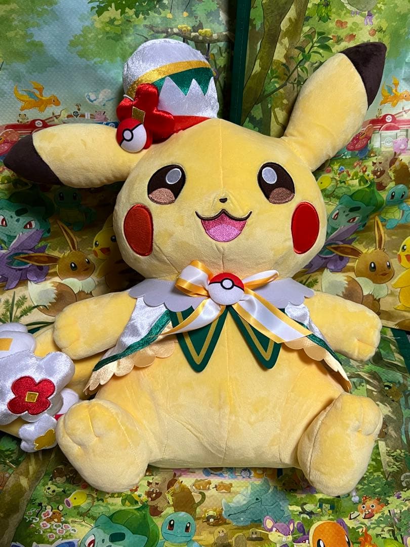 新品　ポケパーク　カントー　 ショップ　限定 ピカチュウ　ぬいぐるみ
