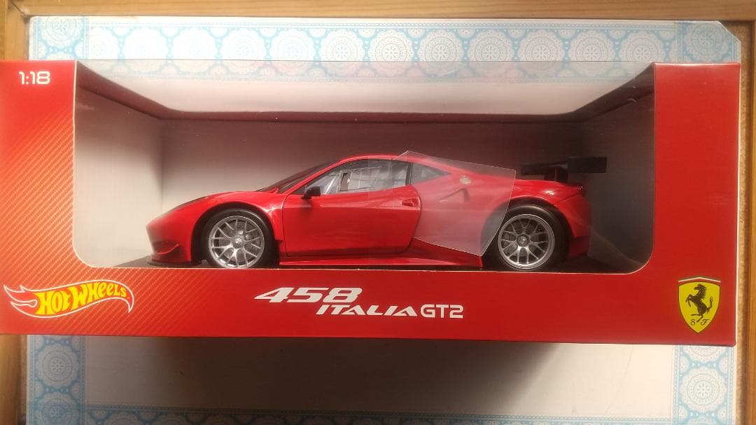 ミニカー Hot Wheels 458 Italia GT2 1:18