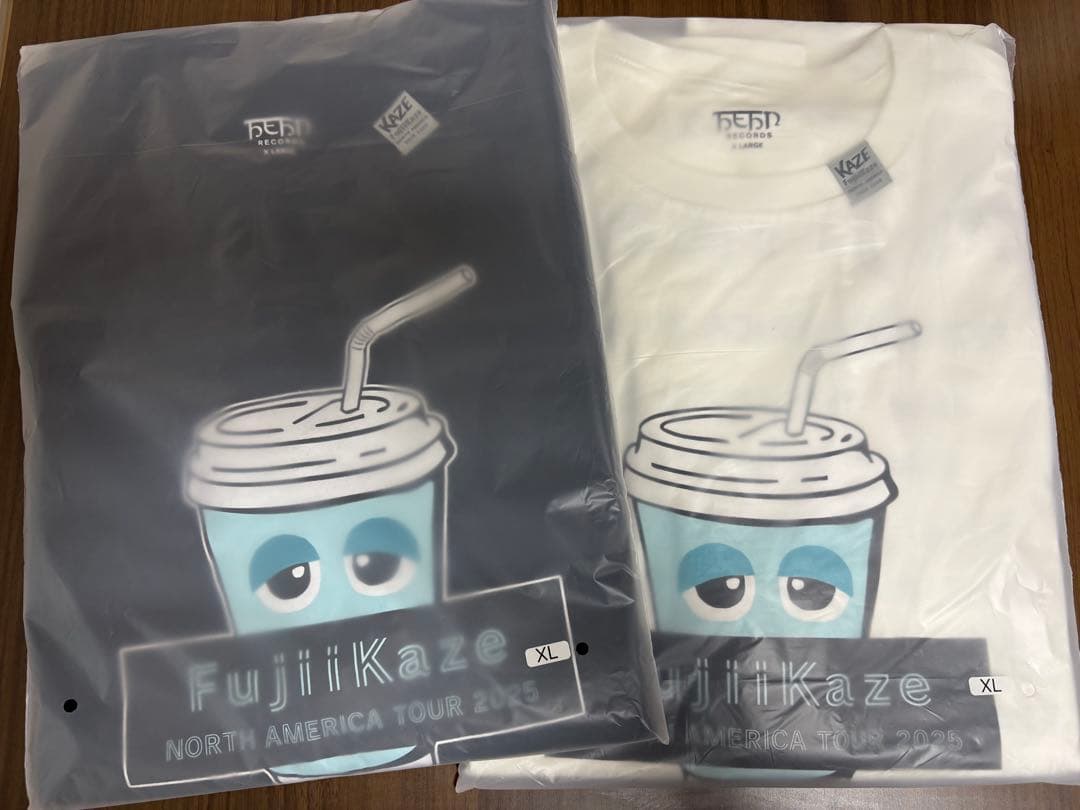 新品未開封 藤井風 ドリンクTシャツ 白黒セット XL