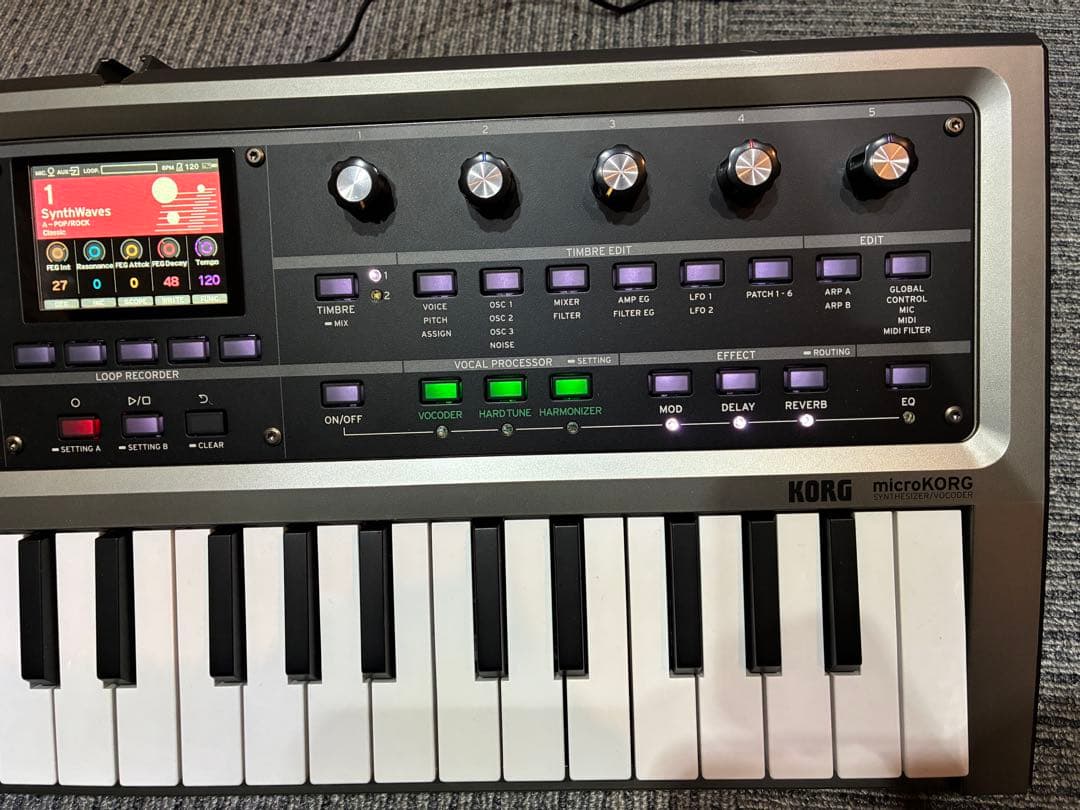 美品　KORG コルグ　microKORG2 MK-2 37鍵シンセサイザー