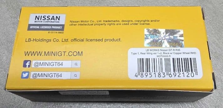 ミニカー MINIGT LBWORKS GT-R BLACK W/COPPER WHEEL