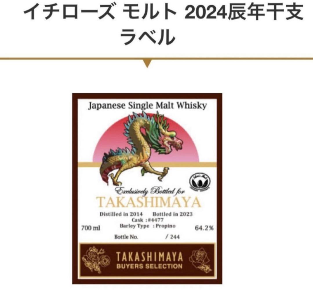 イチローズモルト 2024年辰年 干支ラベル