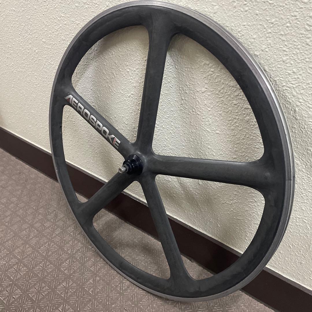 AEROSPOKE USA カーボンフロントホイール ピスト ロード 700c