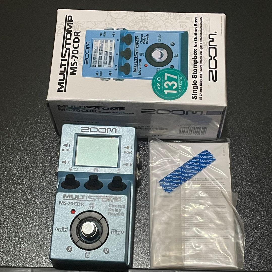 ZOOM MS-70CDR 中古　作動品　マルチストンプ　空間系　ステレオ入出力