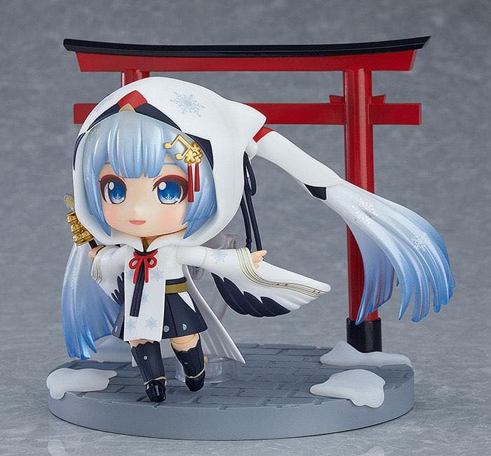 ねんどろいど　雪ミク　タンチョウ巫女Ver.　初音ミク　ボーカロイド　欠品なし